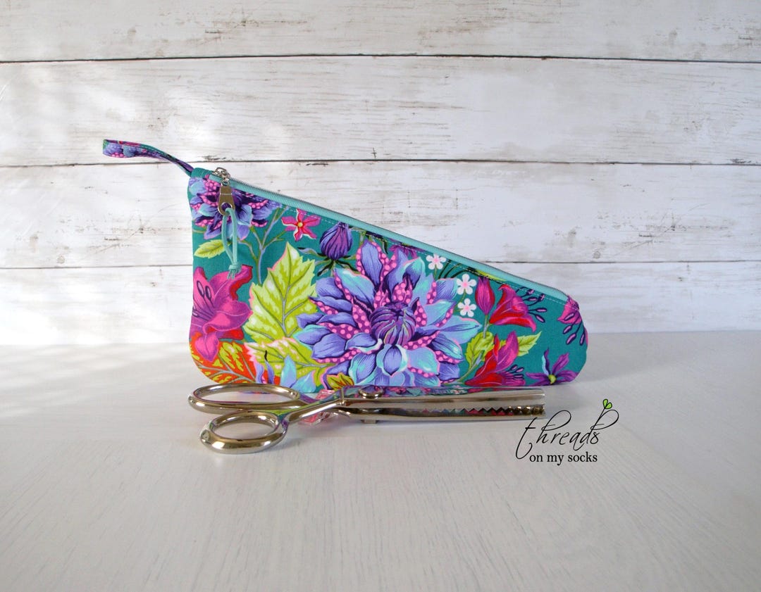 Large Scissor Pouch, Fabric Scissor Case, Scissor Storage /fits 8in-9in ...