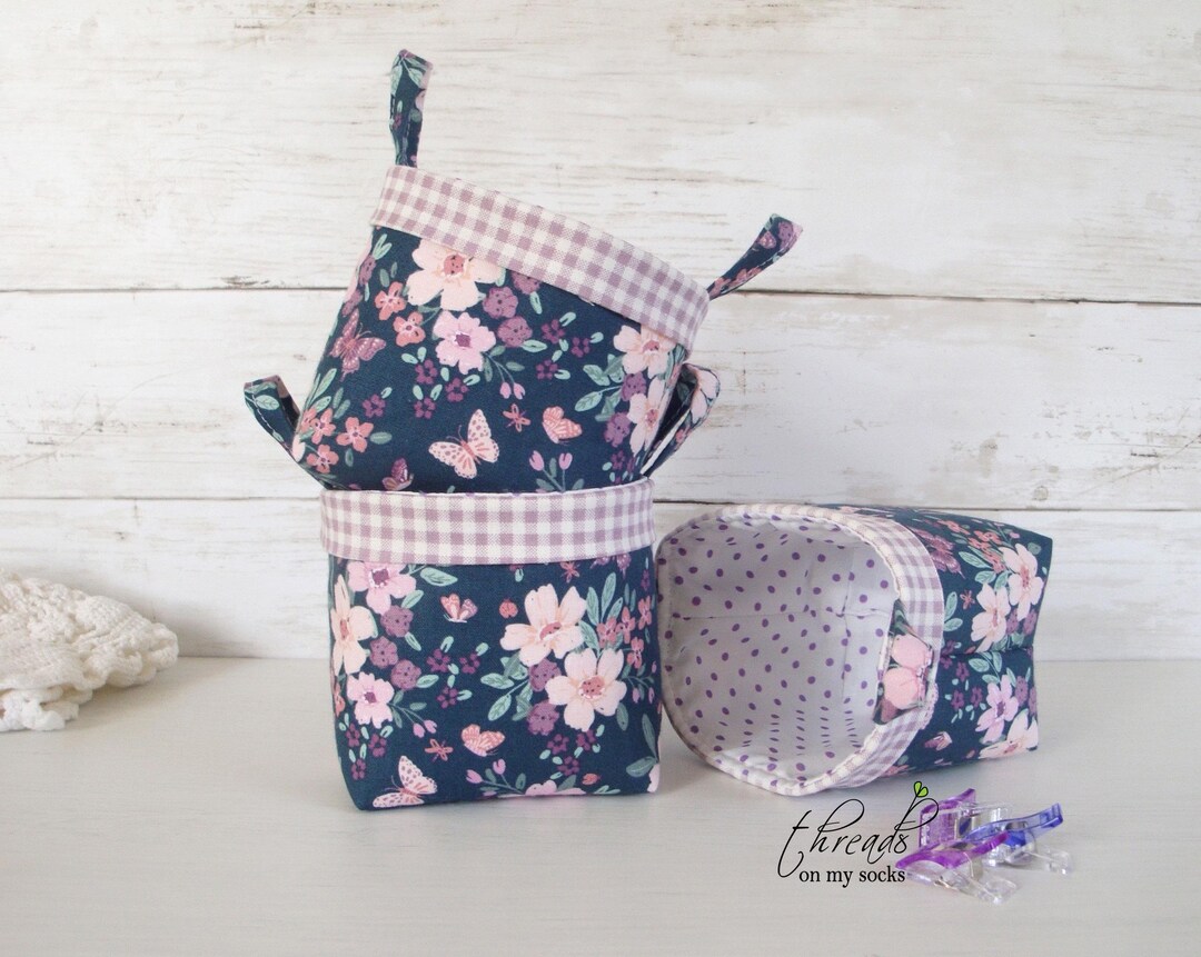 Mini Fabric Basket | Desk Basket, Fabric Cup | LAST CHANCE | Buds ...
