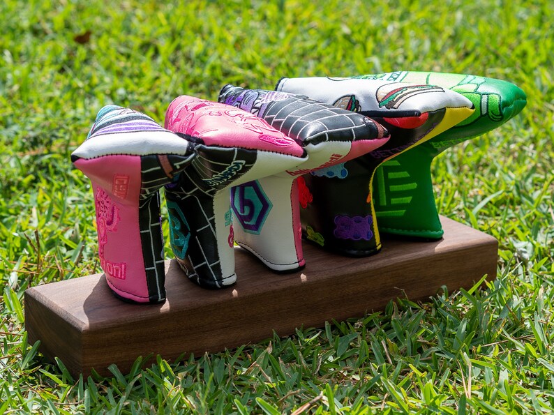 Golf Headcover Display - Desktop - Walnut - Etsy