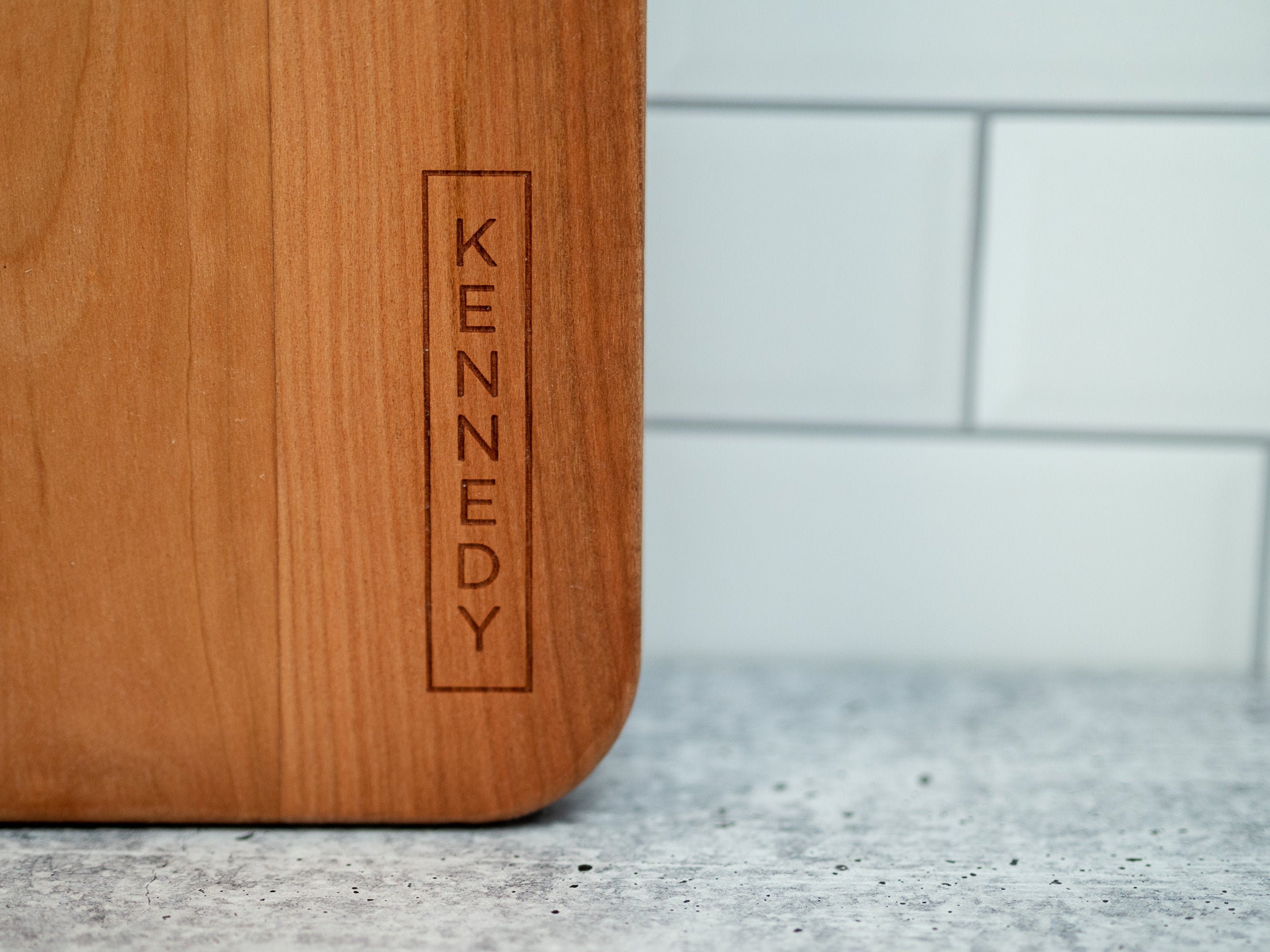 Personalized Engraved Cherry Cutting Board, Laser Cut Custom Cutting ...