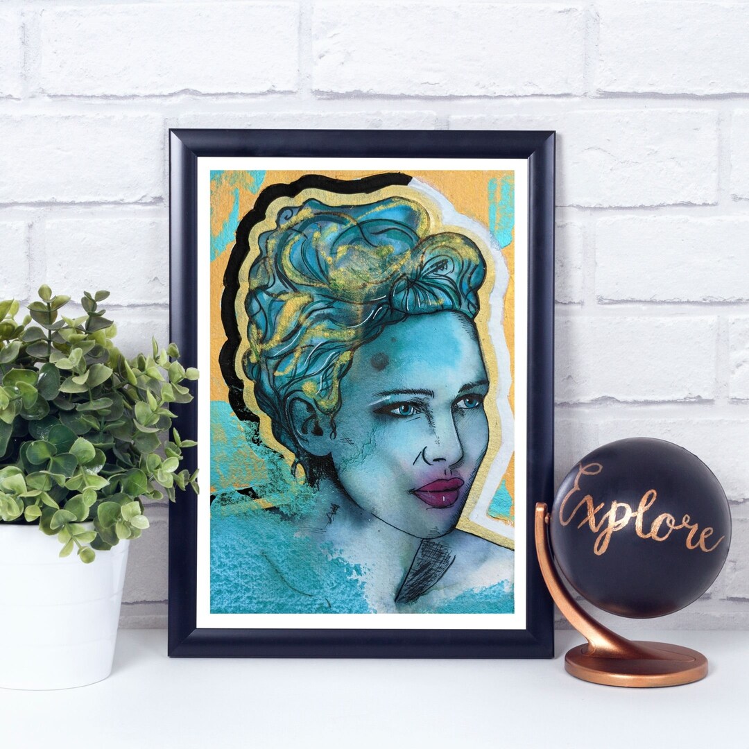 Giclee Print of branwen, Goddess of Avalon, White Raven, Maiden, Triple ...