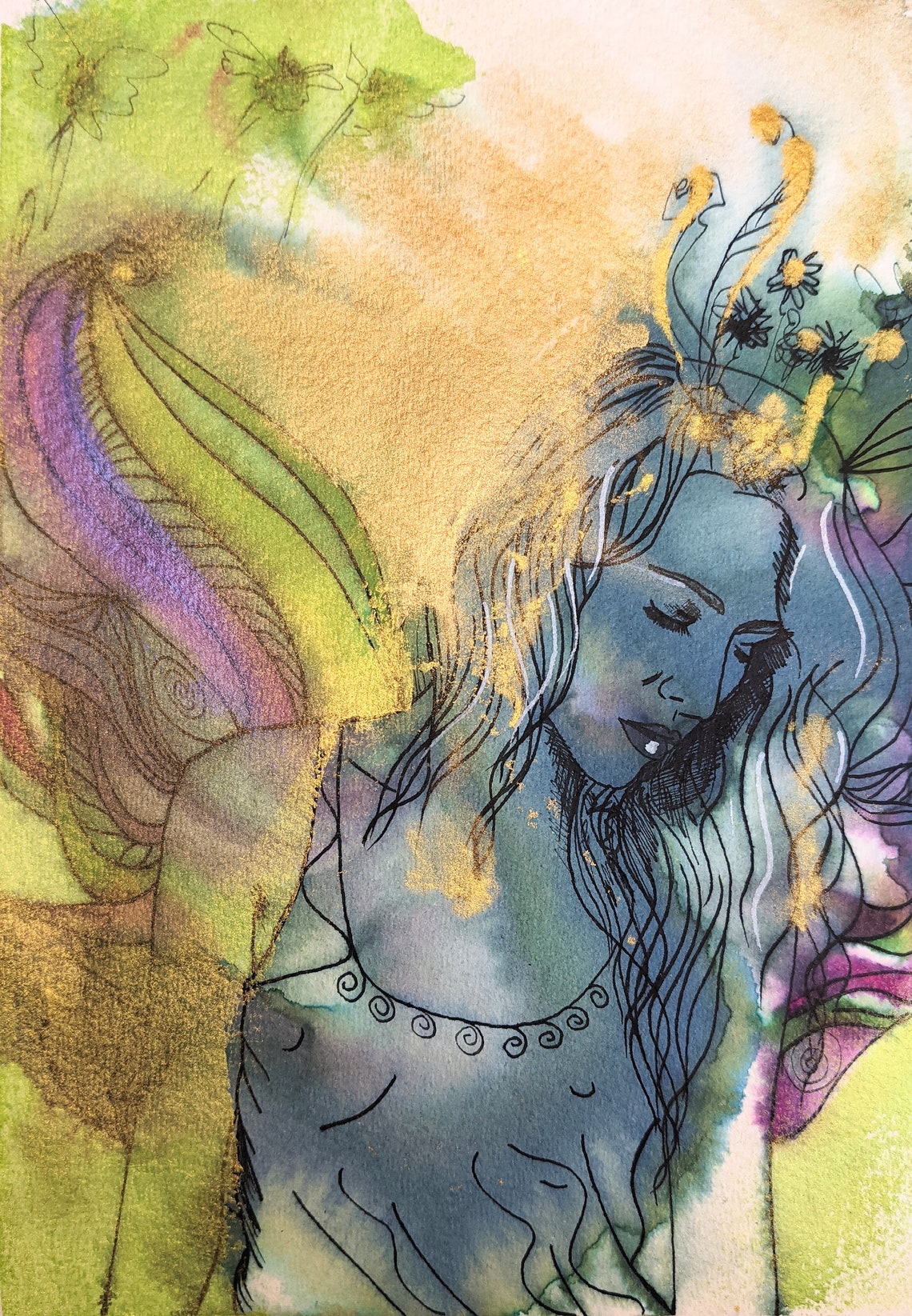 A4 Giclee Print PEASEBLOSSOM Fairy Maid to Titania Queen of - Etsy