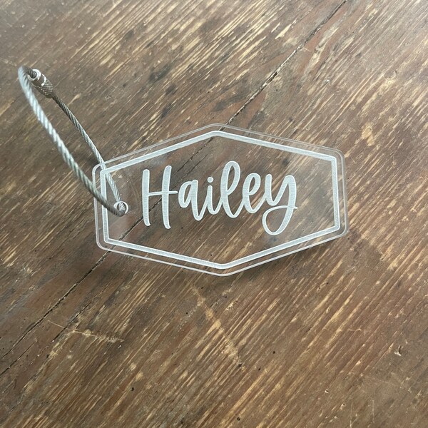 Name Keychain - Etsy