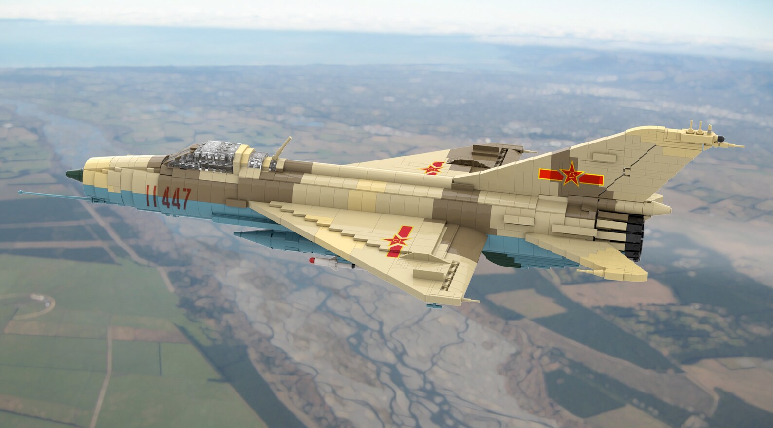 Lego LDD Digital Model: Mikoyan-Gurevich MiG-21 Fishbed | Etsy