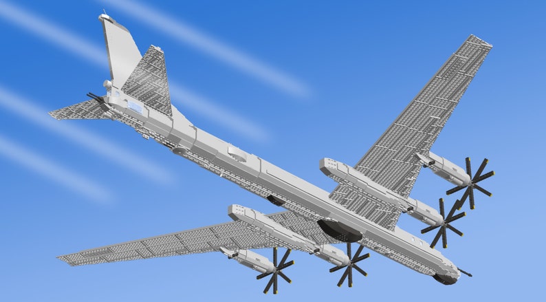 Lego LDD Digital Model: Tupolev Tu-95RTs Bear-D | Etsy