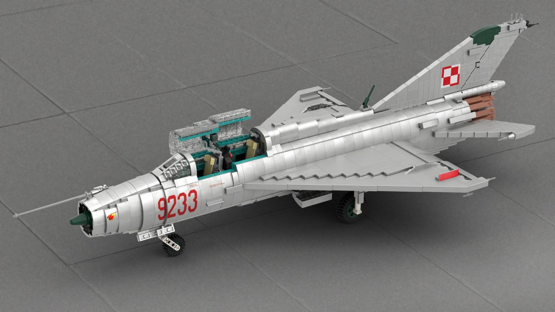 Lego LDD Digital Model: Mikoyan-Gurevich MiG-21 Fishbed | Etsy