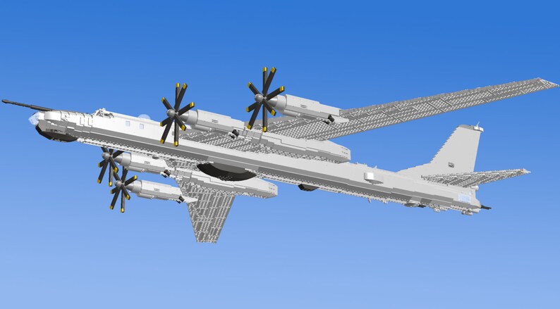 Lego LDD Digital Model: Tupolev Tu-95RTs Bear-D | Etsy
