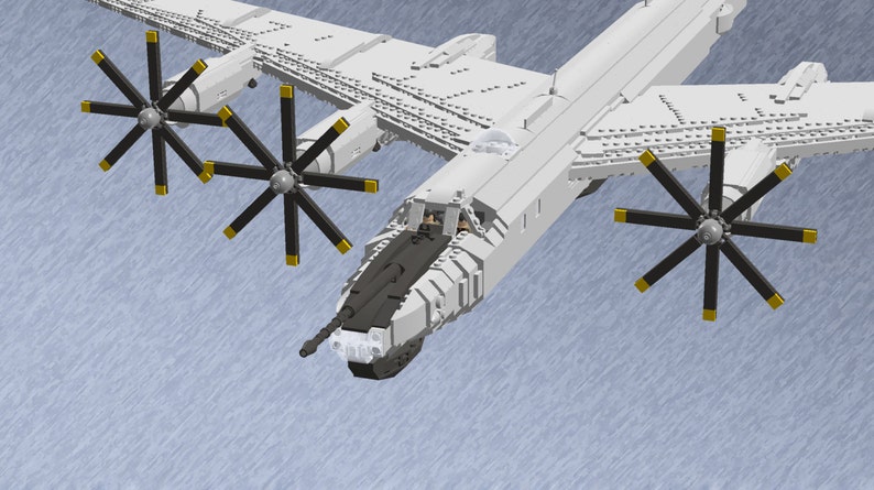 Lego LDD Digital Model: Tupolev Tu-95RTs Bear-D | Etsy