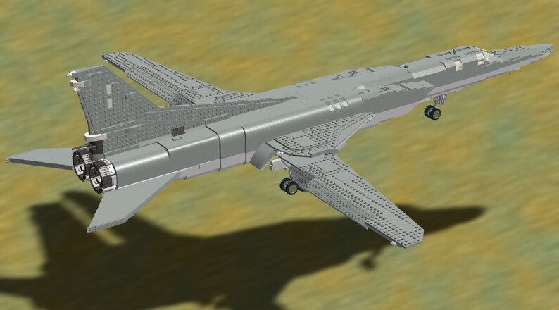 Lego LDD Digital Model: Tupolev Tu-22M-3 Backfire C | Etsy