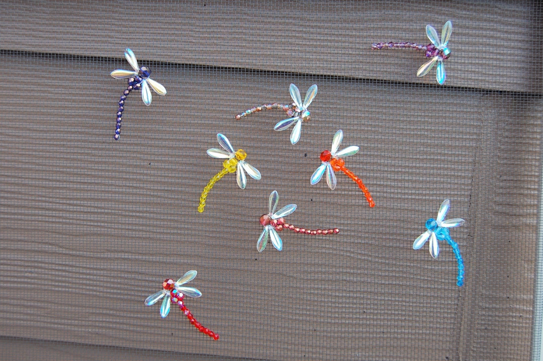 Screen Door Saver- Beaded Dragonfly- Multiple Colors to Choose From - Etsy