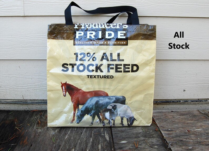 Upcycled Livestock Feed Bags- Many Styles Available - Etsy