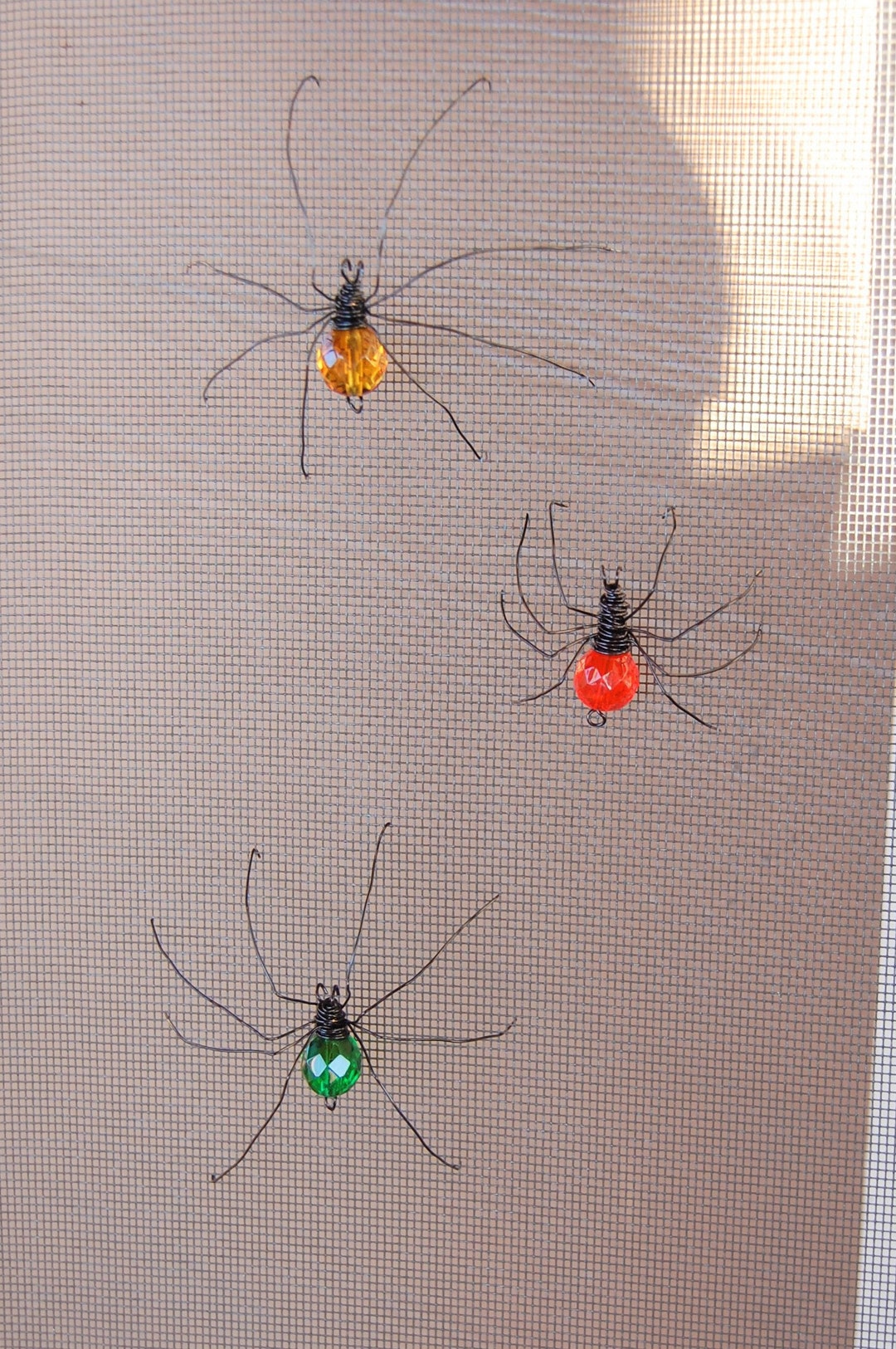 Screen Door Saver- Beaded Spider- Multiple Colors & Sizes to Choose ...