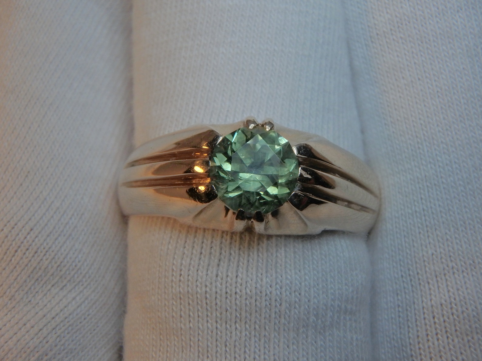 Sapphire Men's Gold Ring - Etsy