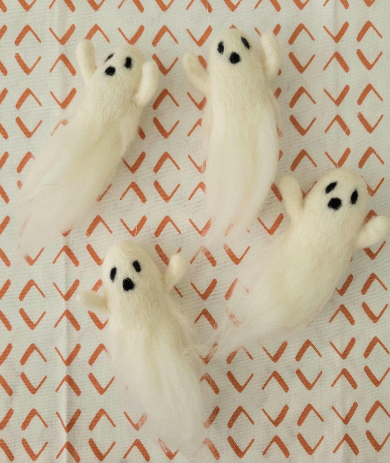 Needle Felted Ghost Ornament - Etsy