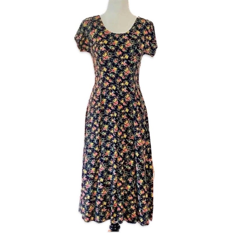 90s Floral Dress - Etsy