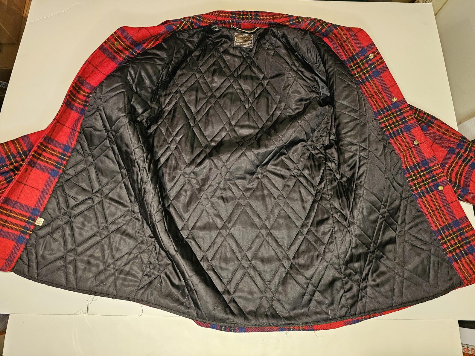 Vintage Pendleton Red Plaid Wool Coat: Talon Zip Chore Jacket - Etsy