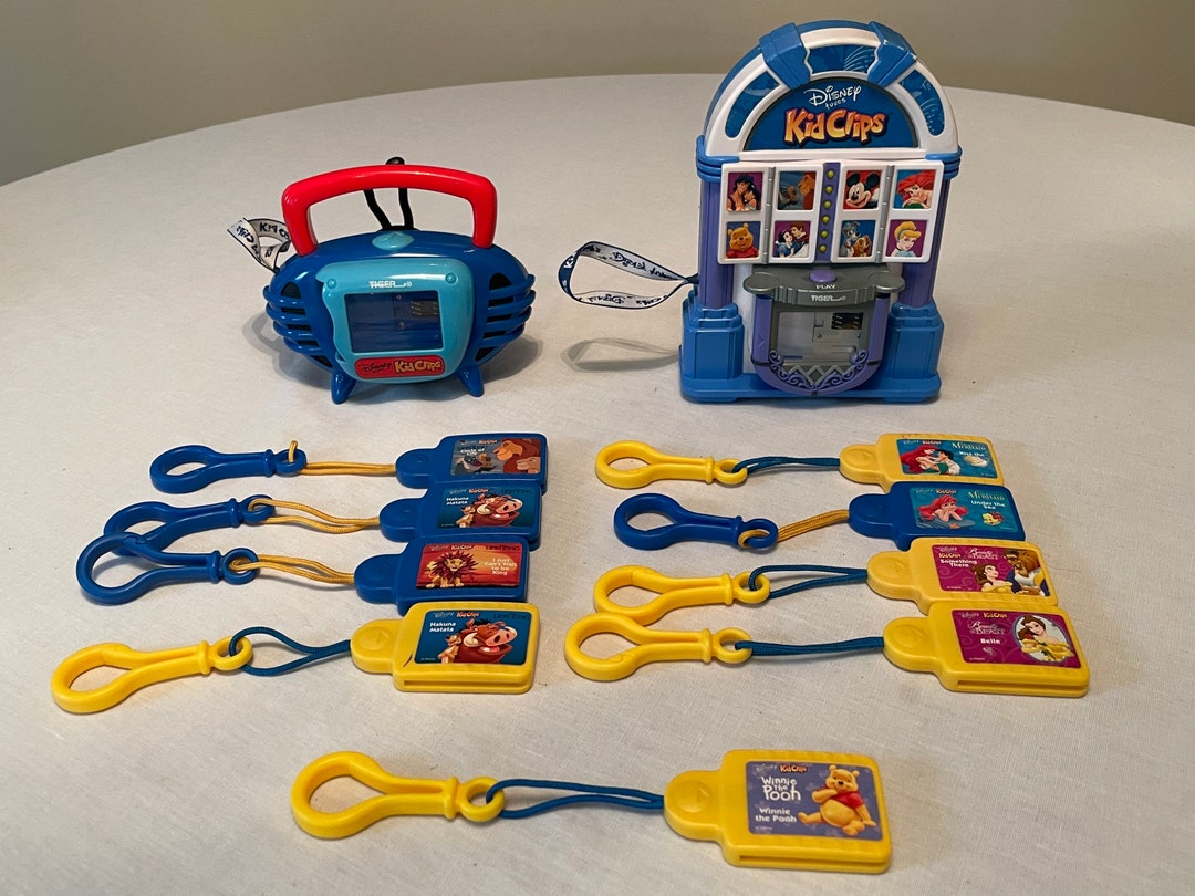Disney Kid Clips Lot Jukebox Boombox and 9 Clips Tiger - Etsy