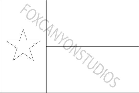 Texas Flag Coloring Pages
