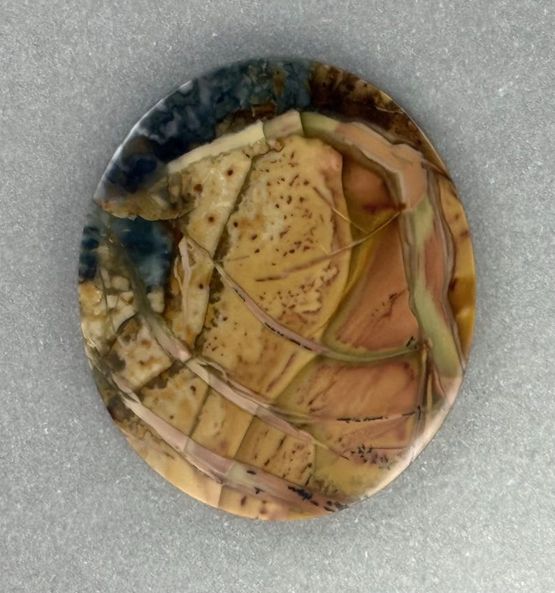 Morrisonite Jasper Cabochon 44 X 38 Mm Oval Designer - Etsy