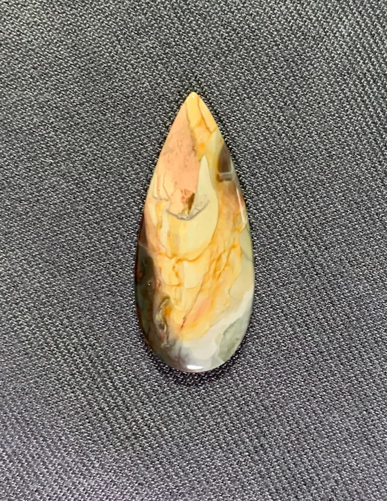 Morrisonite Jasper Freeform Pear Shaped Cabochon 48 X 20 Mm - Etsy