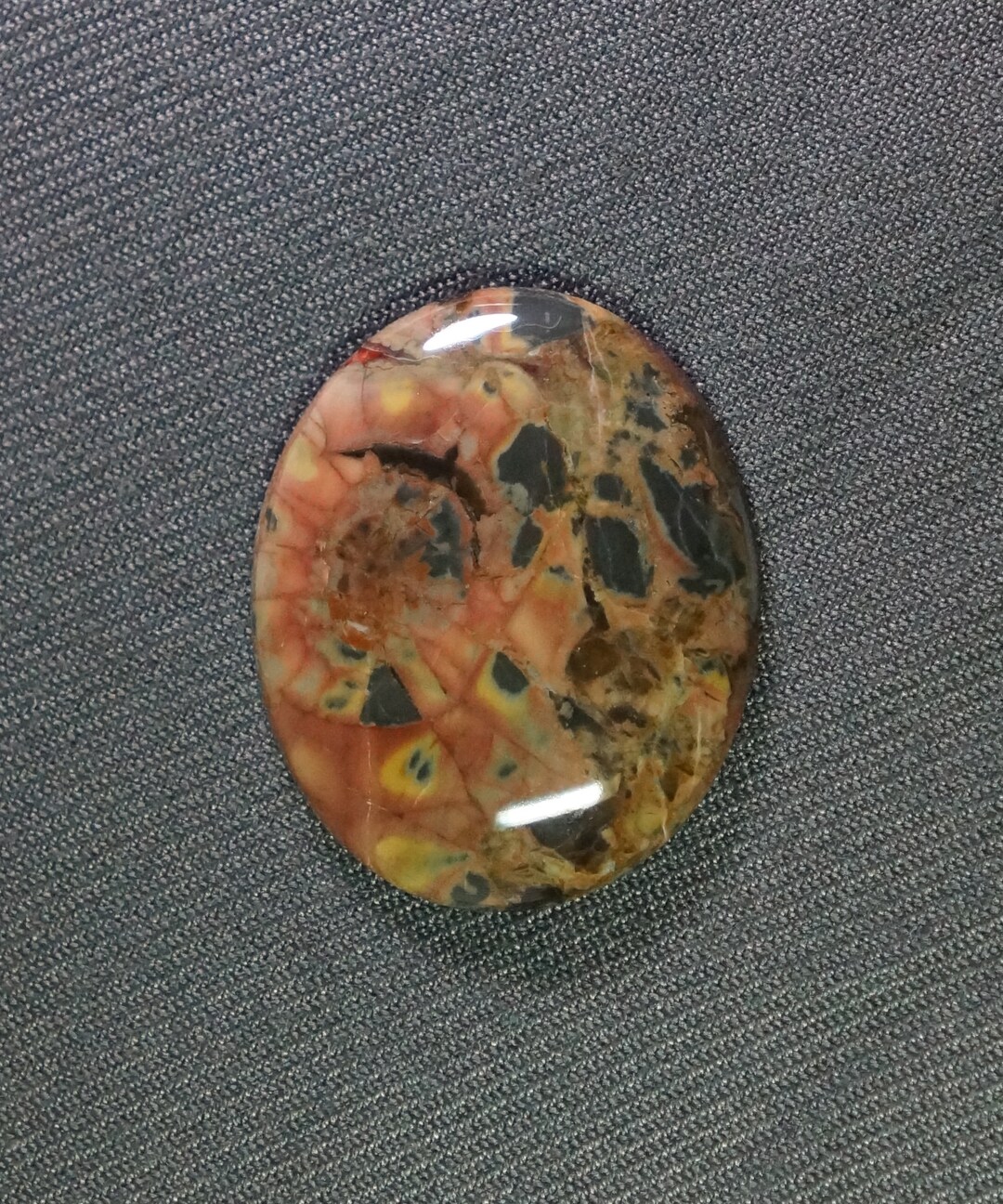 Butterfly Wing Jasper Freeform Oval Cabochon 42 X 35 Mm Designer - Etsy