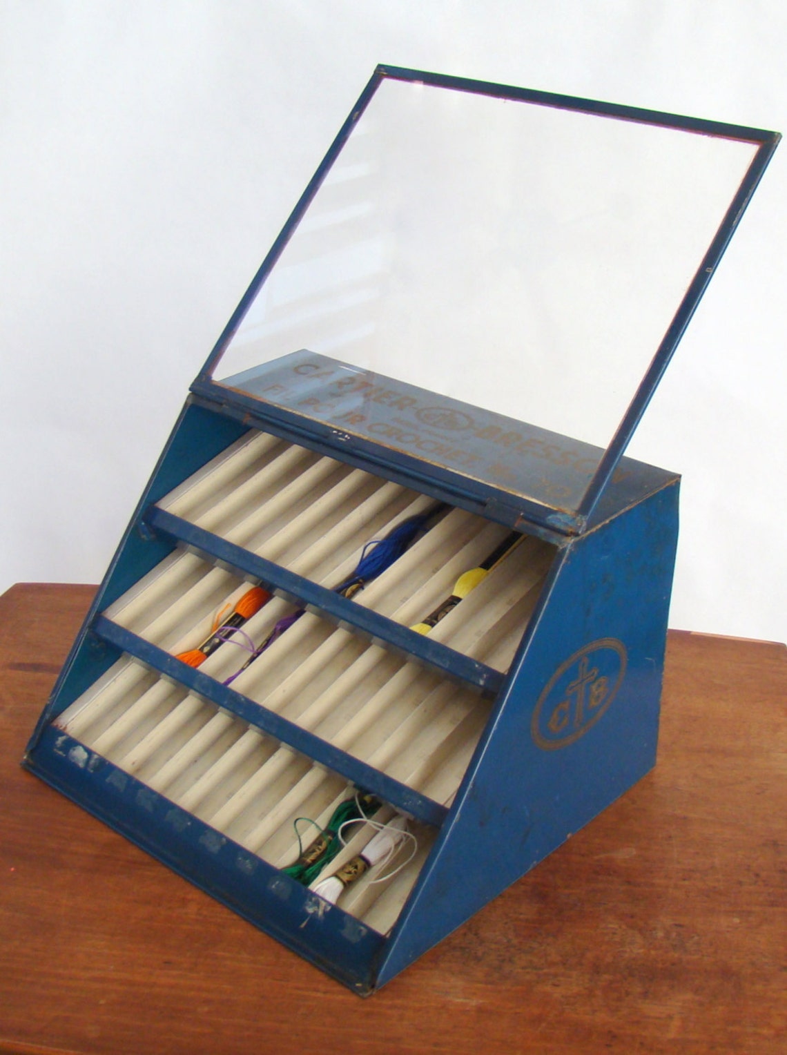 Vintage Thread Cabinet Thread Storage French Vintage | Etsy