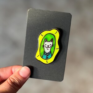 Handmade Cat Pin | Fun Pins - Etsy