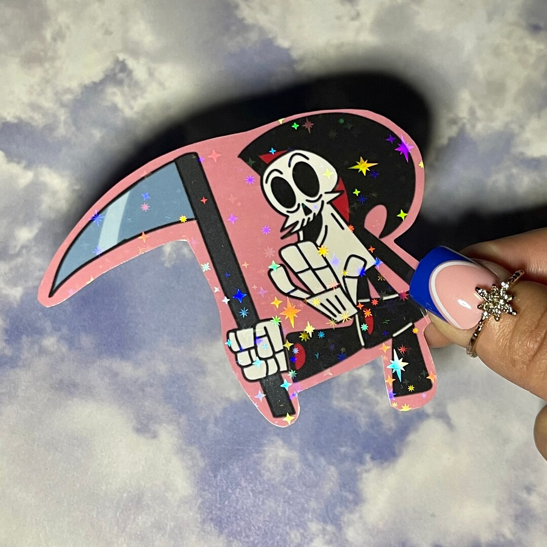Grim Reaper Sticker Grim Adventures of Billy and Mandy - Etsy