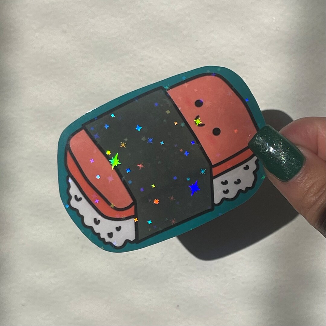 Kawaii Spam Masubi Sticker | Food Sticker | Laptop Sticker | Journal ...