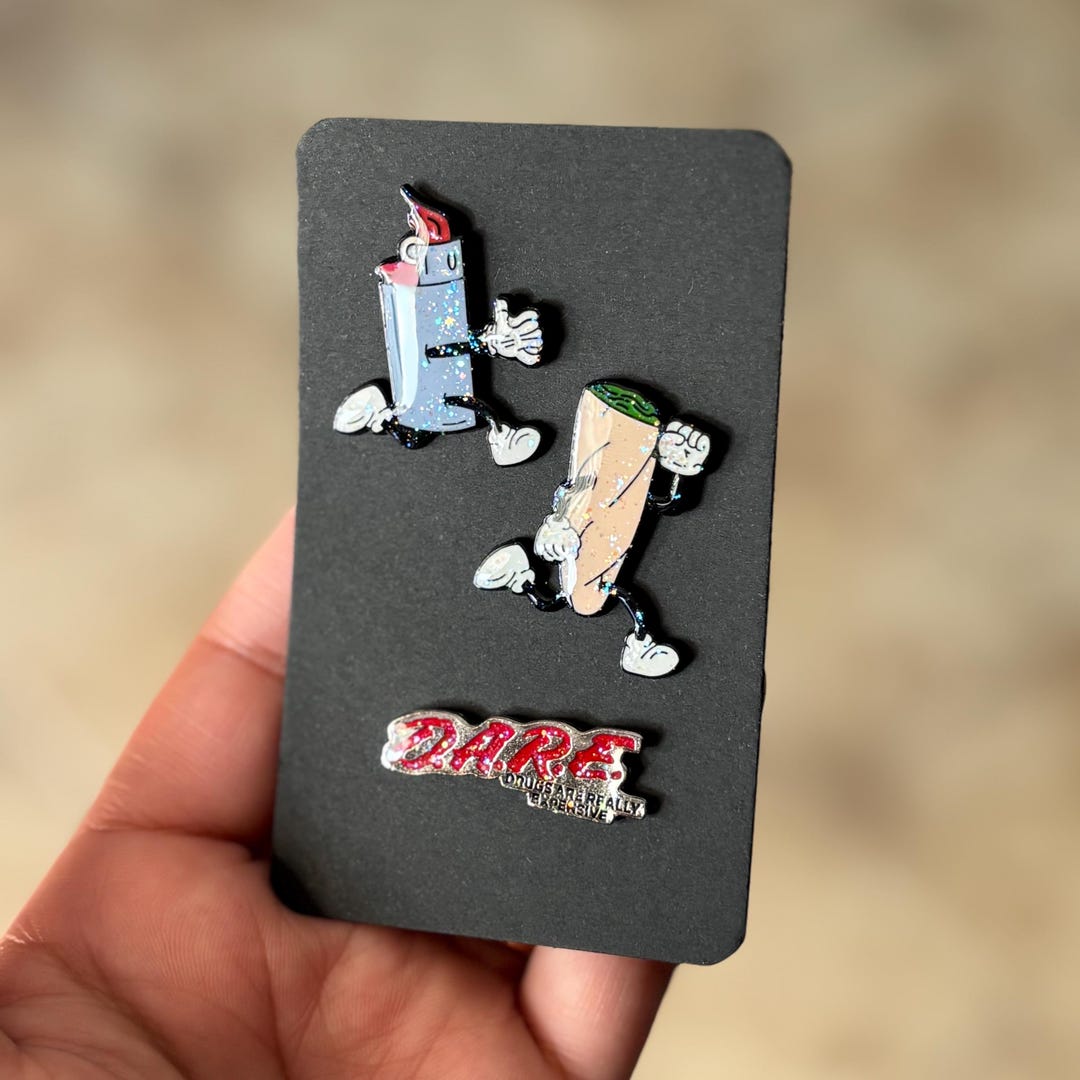 Glitter Enamel Pin Set | Gift Set | Fun Pins - Etsy