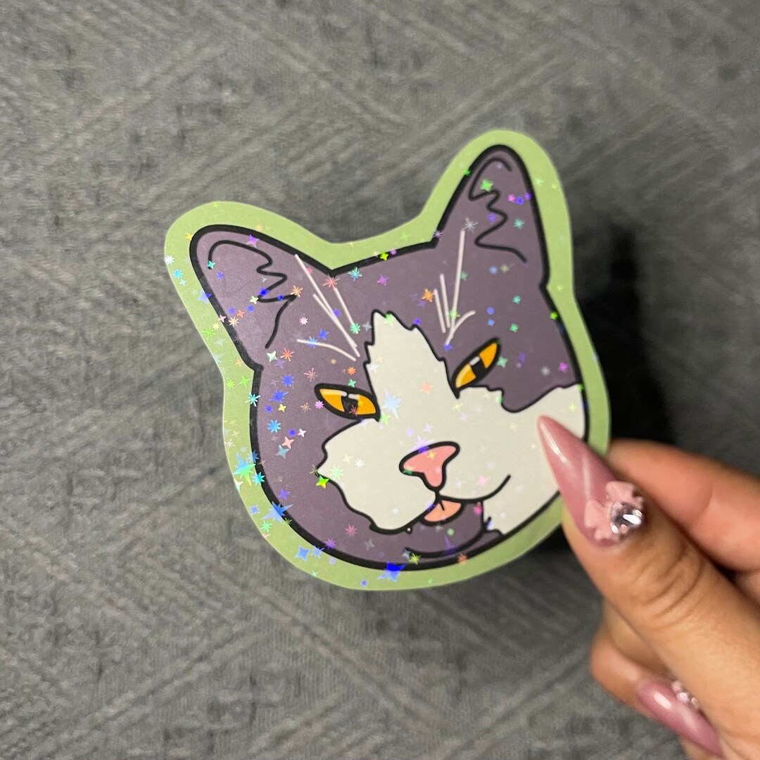 Judgmental Gary the Cat Sticker Laptop Sticker Journal Sticker ...