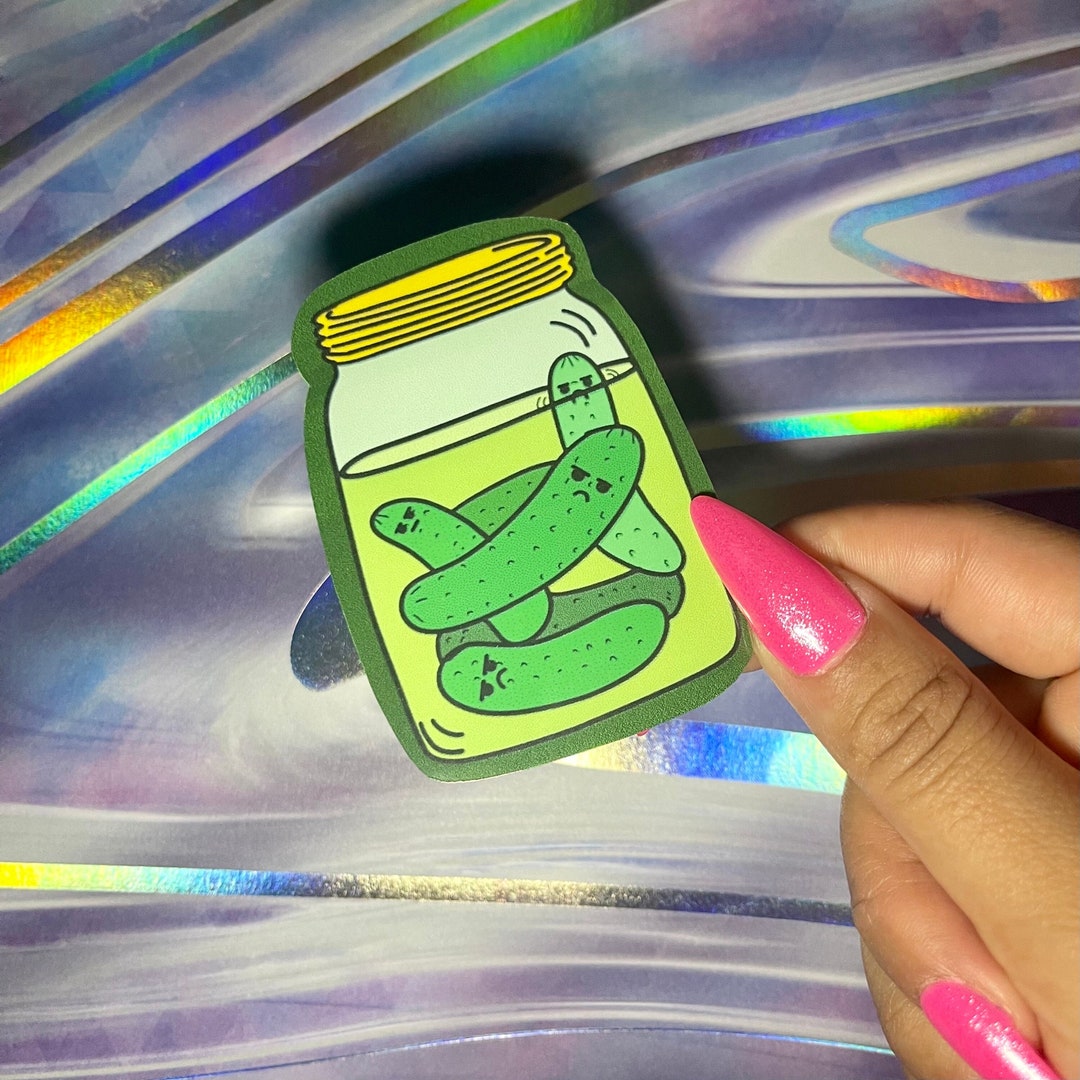 Pickle Jar Sticker Laptop Sticker Journal Sticker - Etsy
