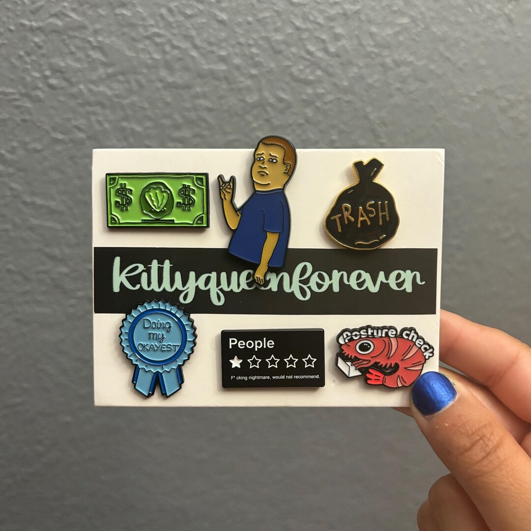 Pin Set of 6 Gift Set Fun Pins - Etsy