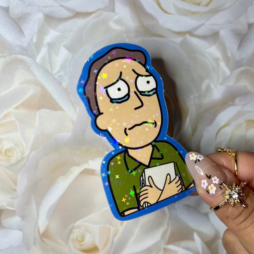 Crying Jerry Sticker Laptop Sticker Journal Sticker - Etsy