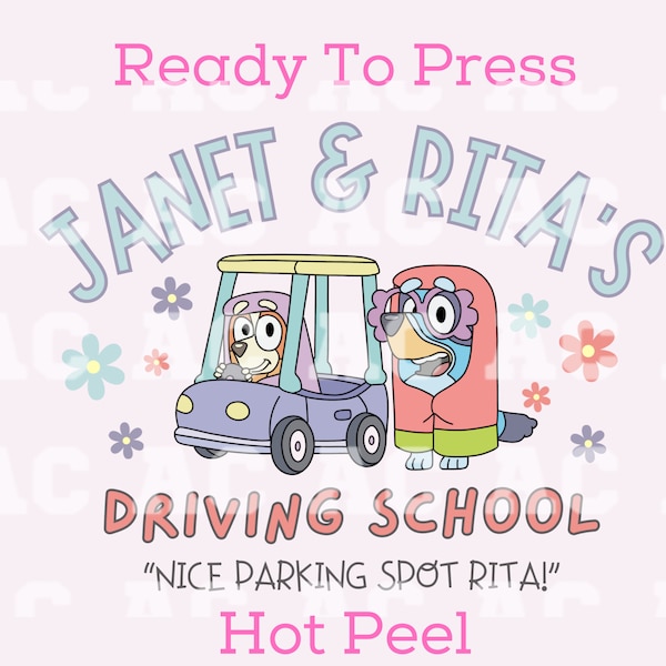 Bluey Heat Transfer Ready to Press - Etsy