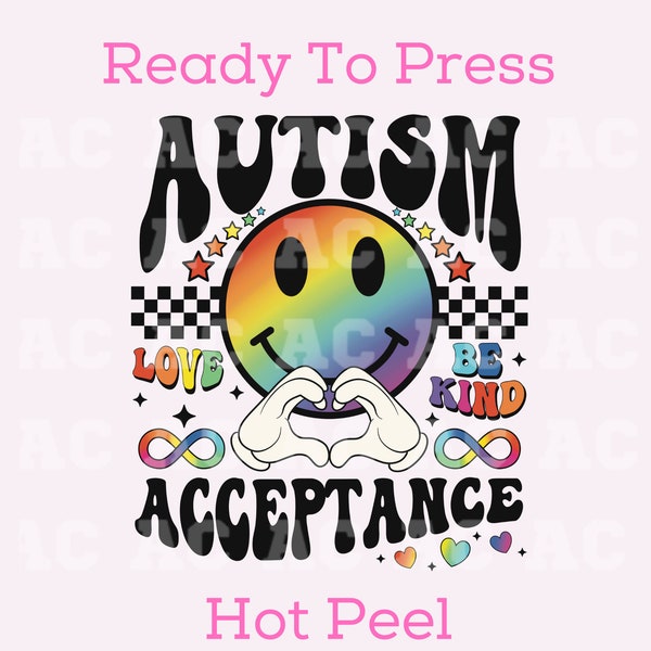 Autism Acceptance Smiley Face - Etsy
