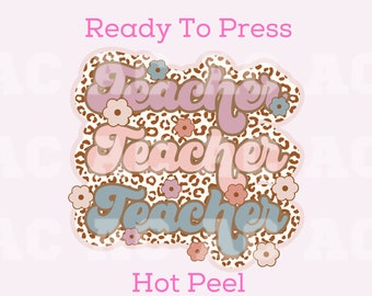 Teacher DTF Transfer School DTF Transfer Ready to Press - Etsy