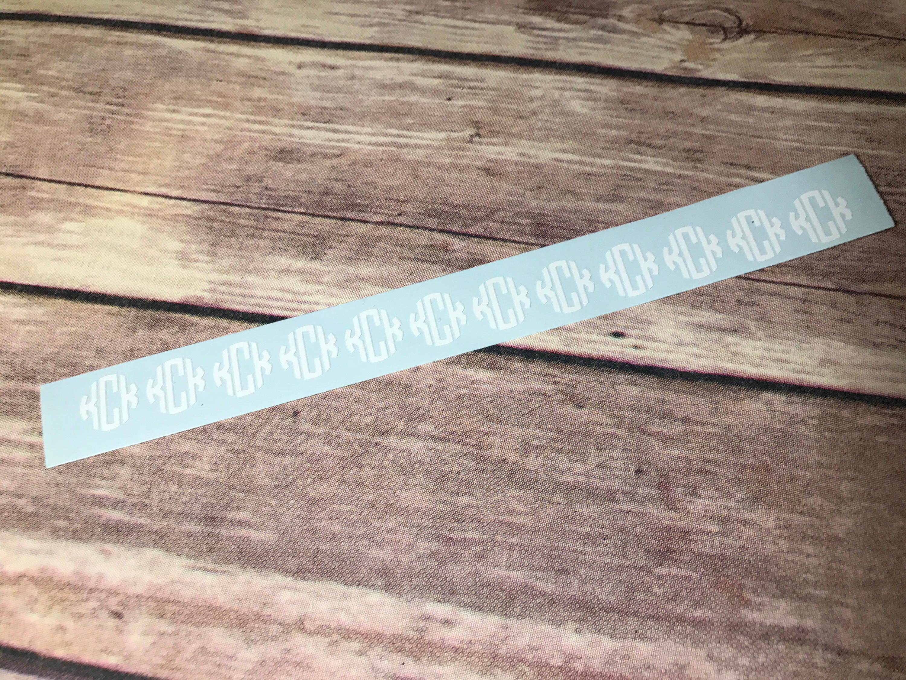 Set of 12 Mini Monogram Decals Small Monogram Circle | Etsy