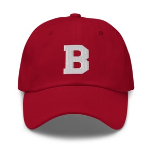 Initial Letter B Baseball Cap for Women Men Embroidered Dad Hat Father ...