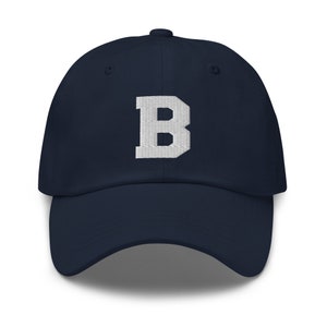 Initial Letter B Baseball Cap for Women Men Embroidered Dad Hat Father ...
