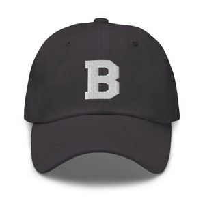 Initial Letter B Baseball Cap for Women Men Embroidered Dad Hat Father ...