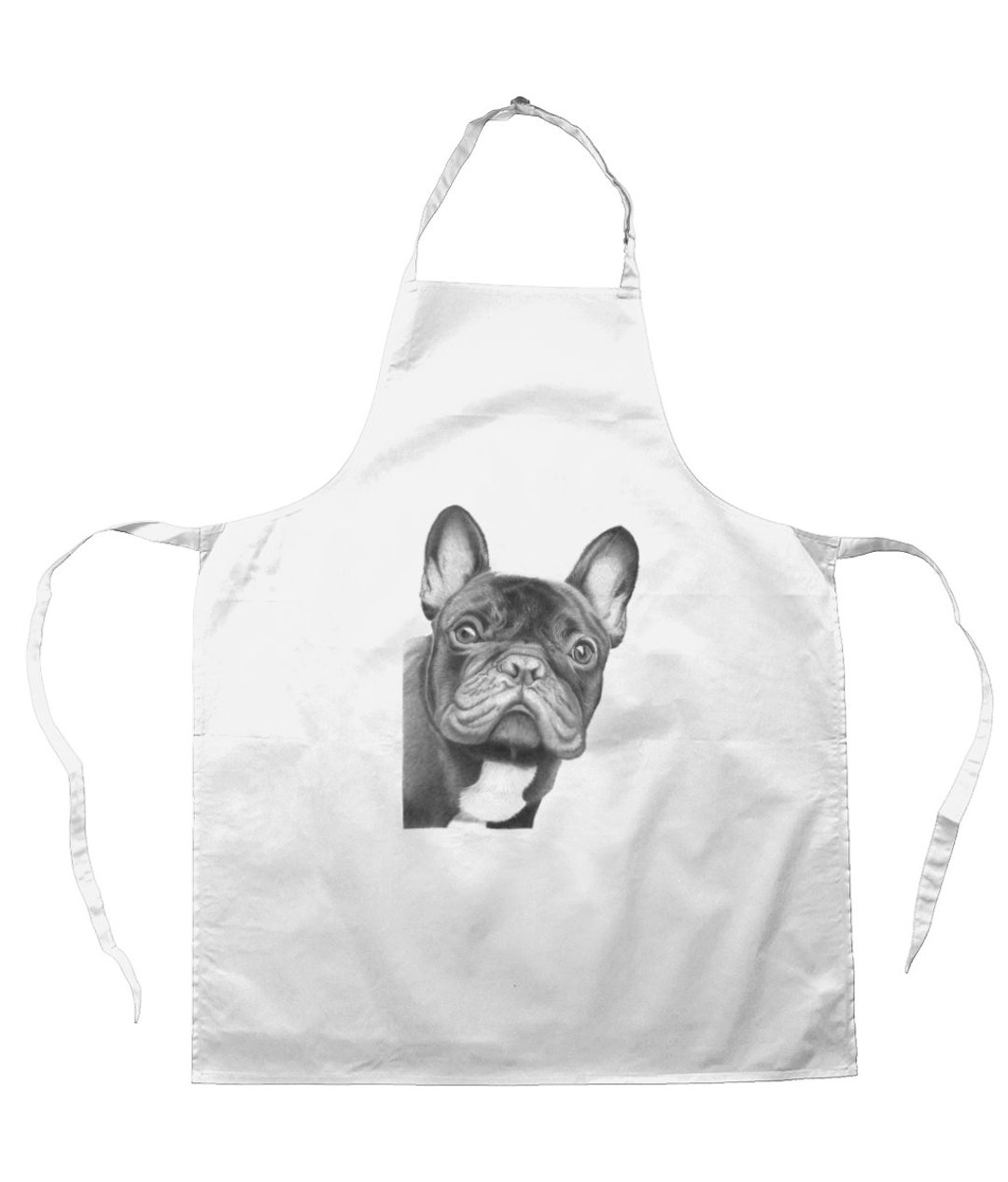 French Bulldog Design Apron Frenchie Art Dog Illustration Kitchen ...