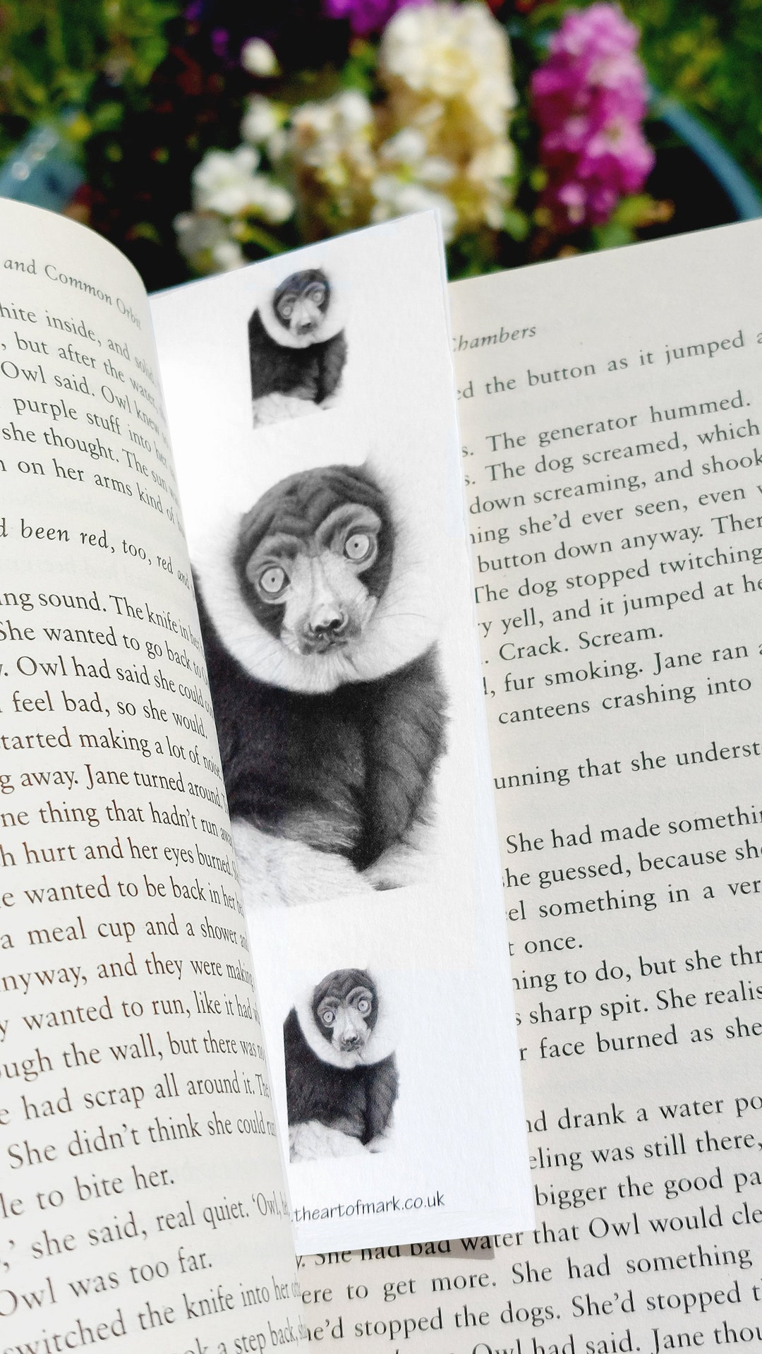 Lemur Bookmark - Animal Bookmarks - Pencil Drawing Illustration ...
