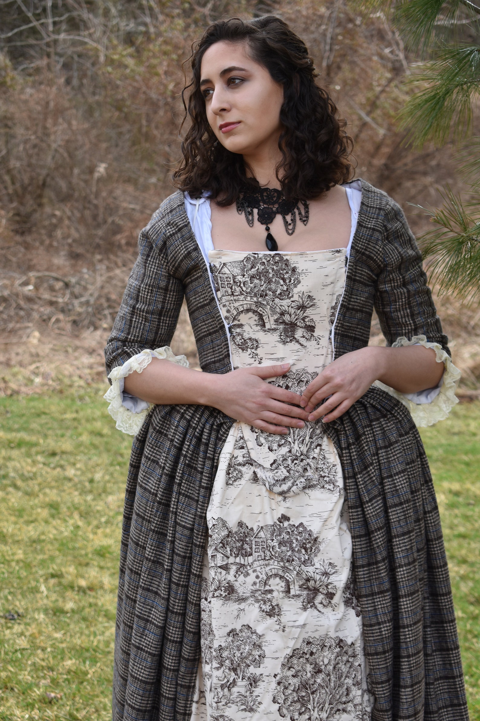 Scottish Tartan Dress, 18th Century Gown, Historical Reenactment - Etsy