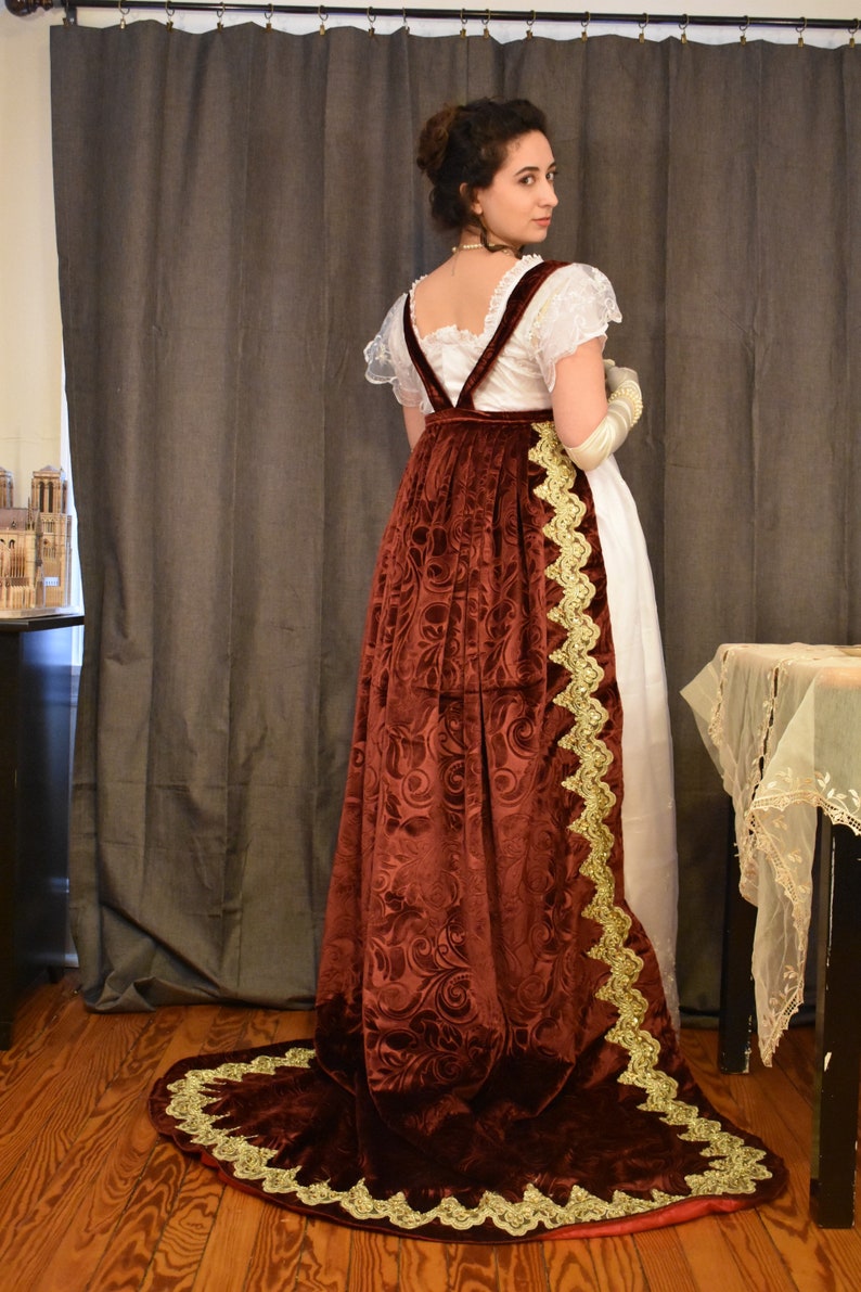 Regency Court Train Regency Dress Train Pride and | Etsy