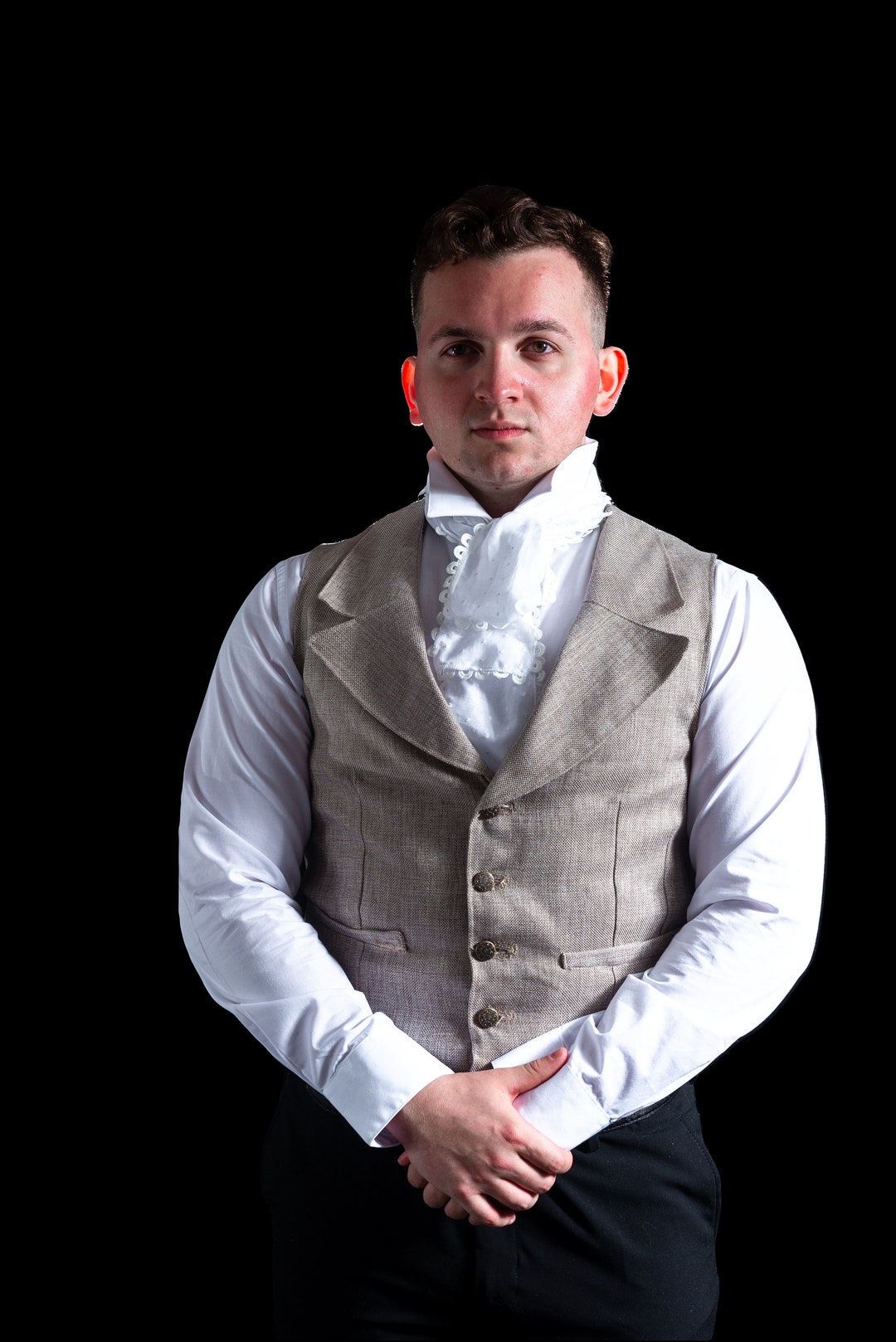 Mens Historical Vest Mens 19th Century Vest Regency Vest Victorian Vest ...