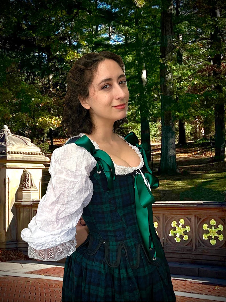 Plaid Corset; Tartan Stays; Plaid Stays; Stays; Corset; Scottish Corset ...