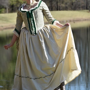 18th Century Petticoat; Embroidered Skirt; Poldark; Georgian; Colonial ...