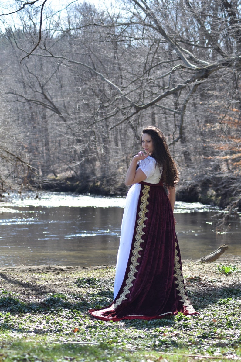 Regency Court Train Regency Dress Train Pride and | Etsy