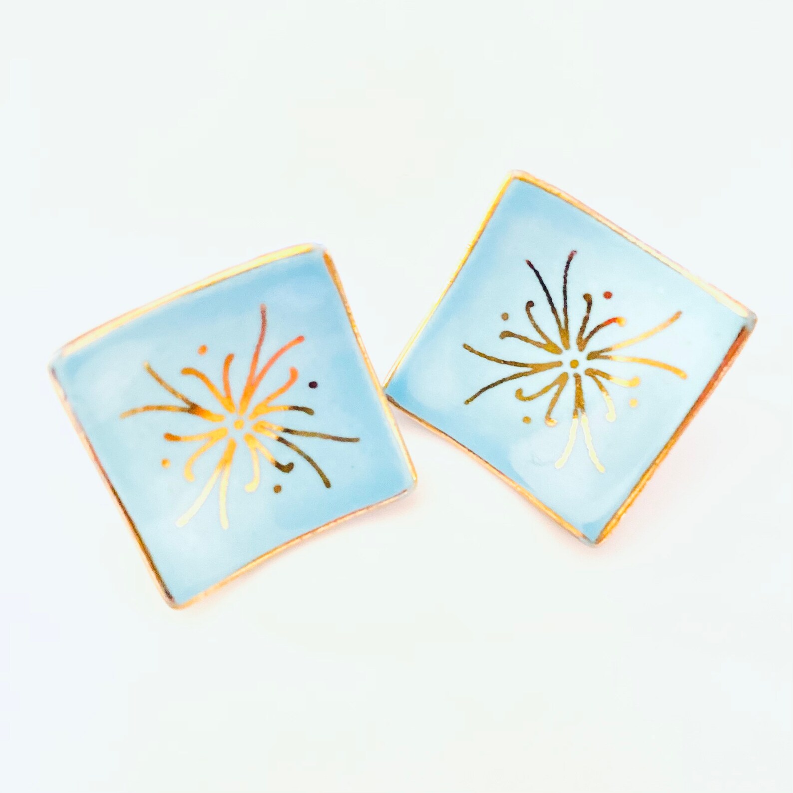 Vintage Ceramic/ Porcelain Dimensional Curved Square - Etsy